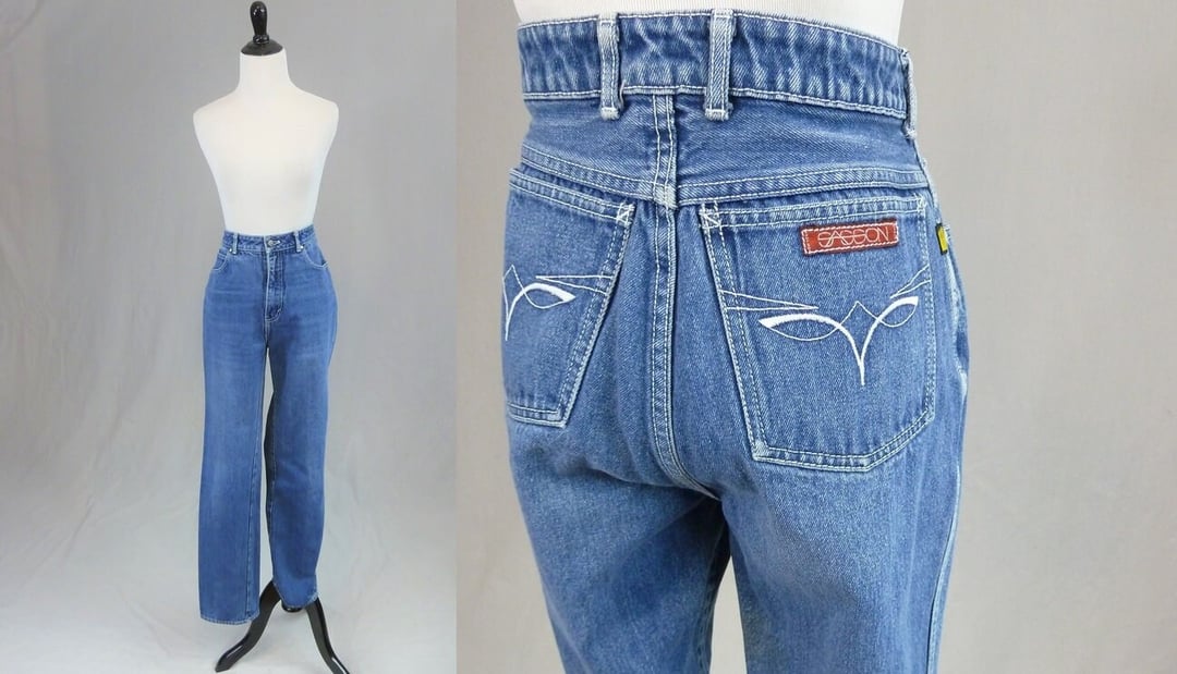 80s Sasson Jeans - 29 waist - Faded Blue Denim Pants | Whirlgig ...