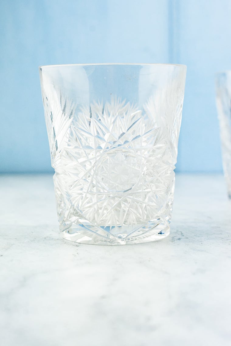 Antique American Brilliant Cut Crystal Rocks Glasses - Set of 6 | Posh ...