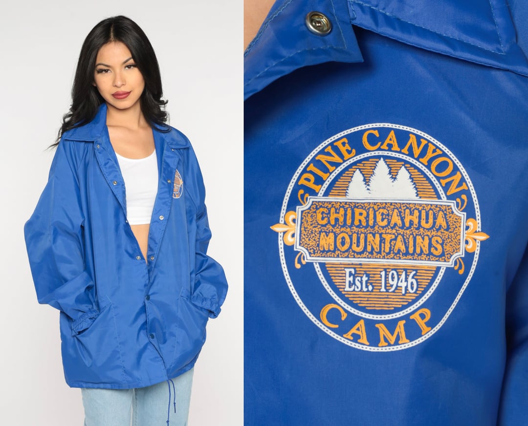 Pine Canyon Camp Jacket 90s Blue Windbreaker Chiricahua Mountains ...