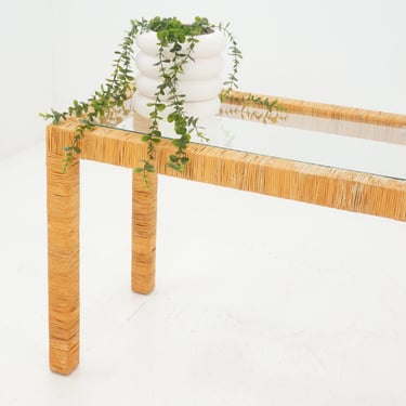 Rattan Console, 1970s | Betsu Studio - Philadelphia, PA | ATTIC