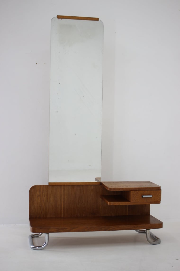 1950s Oak Bauhaus Mirror Cabinet, Czechoslovakia | Davint Design ...