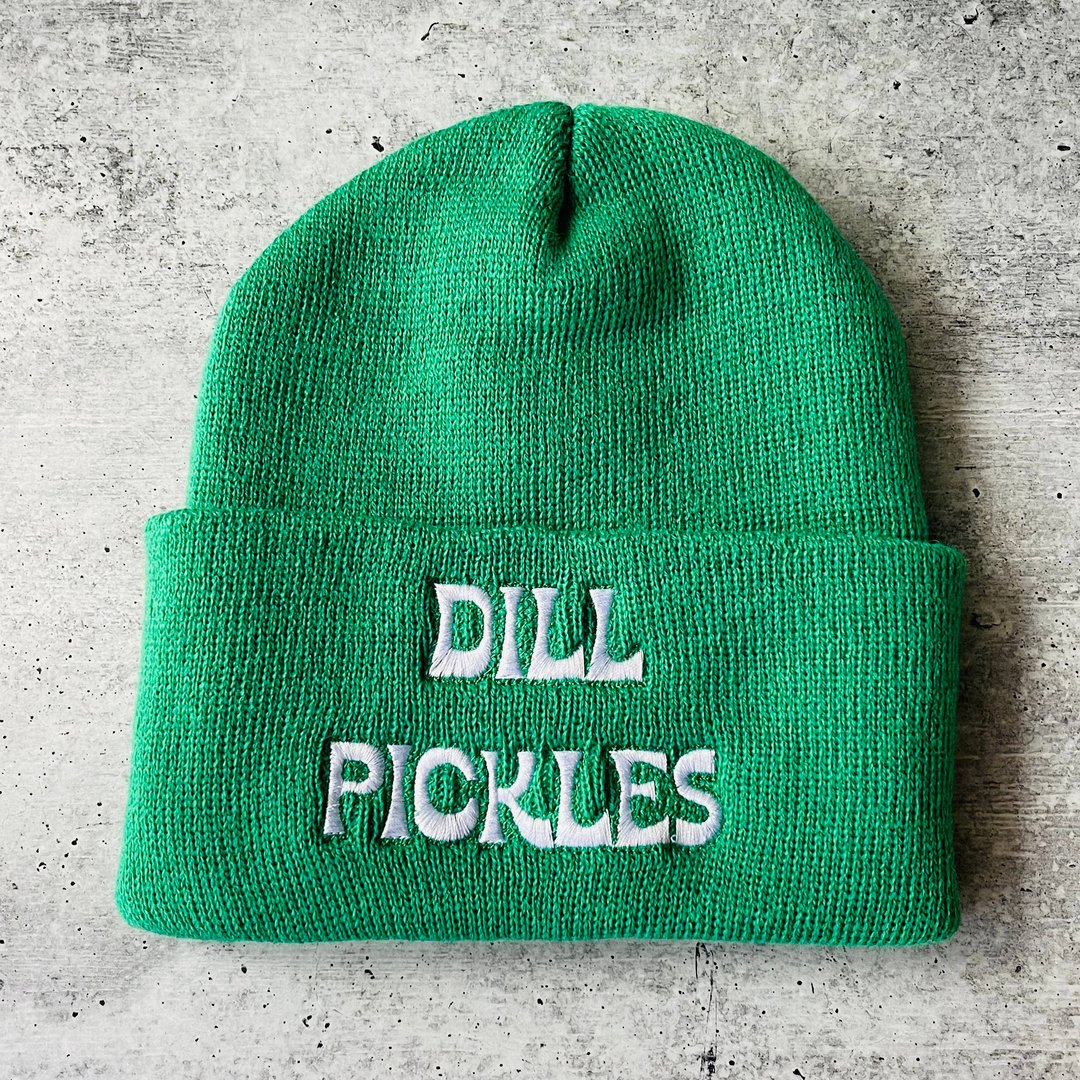 Dill Pickles Knit Beanie | Lost Girls Vintage | Logan Square & West ...