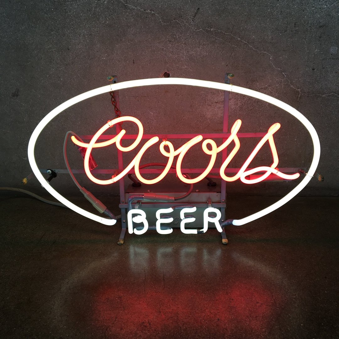 Vintage 1960s Coors Beer Neon Sign | Urban Americana | Long Beach, CA