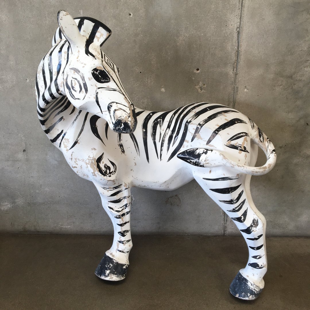 Life Size Fiberglass Zebra Circa 1970's / 80's | Urban Americana (Home ...