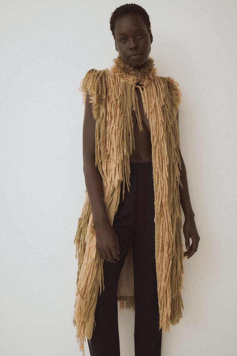 Ecru Knit Fringe Duster | Desert Vintage | Tucson, AZ