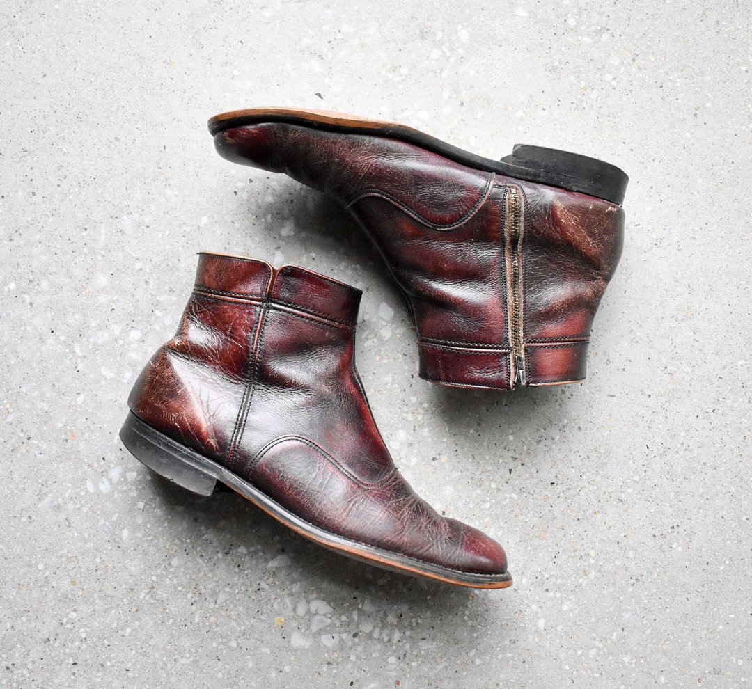 Vintage Oxblood Leather Boots | Milk & Ice | Baltimore, MD