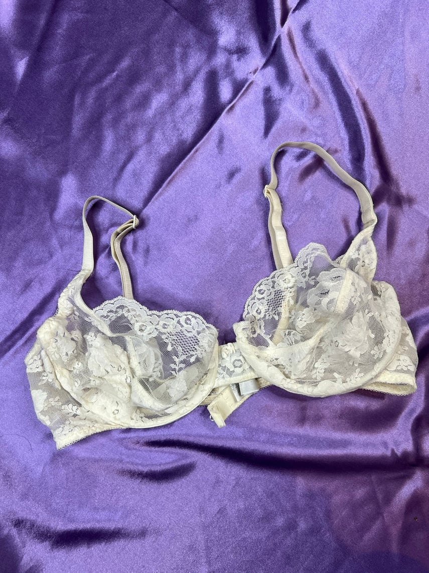 80s Vintage Christian Dior White Lace Bra | Elektra Vintage ...