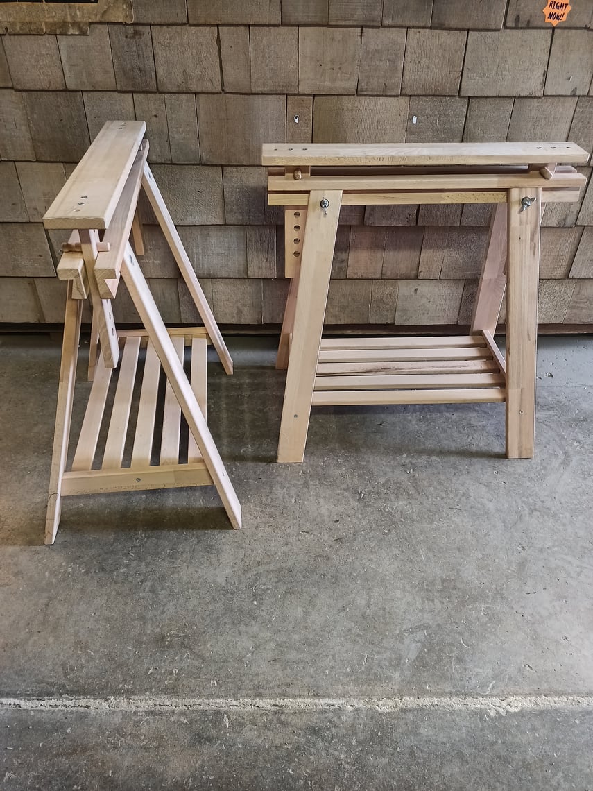 A Pair of IKEA Trestle Drafting Table Legs | Earthwise Architectual ...