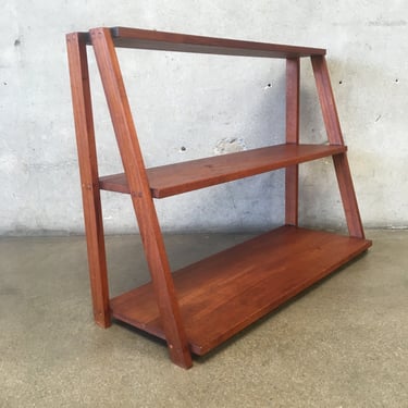Handmade Wooden Three Tier Shelf | Urban Americana | Long Beach, CA