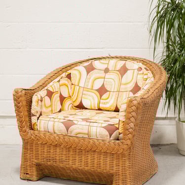 Retro Wicker Lounge Chair | Sunbeam Vintage | Highland Park - Los ...