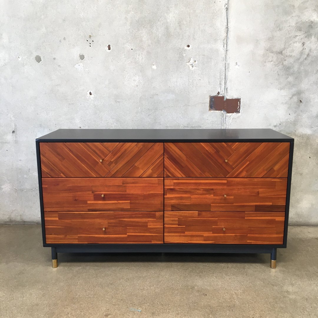 Jacob Six Drawer Dresser. Acacia Wood | Urban Americana | Long Beach, CA