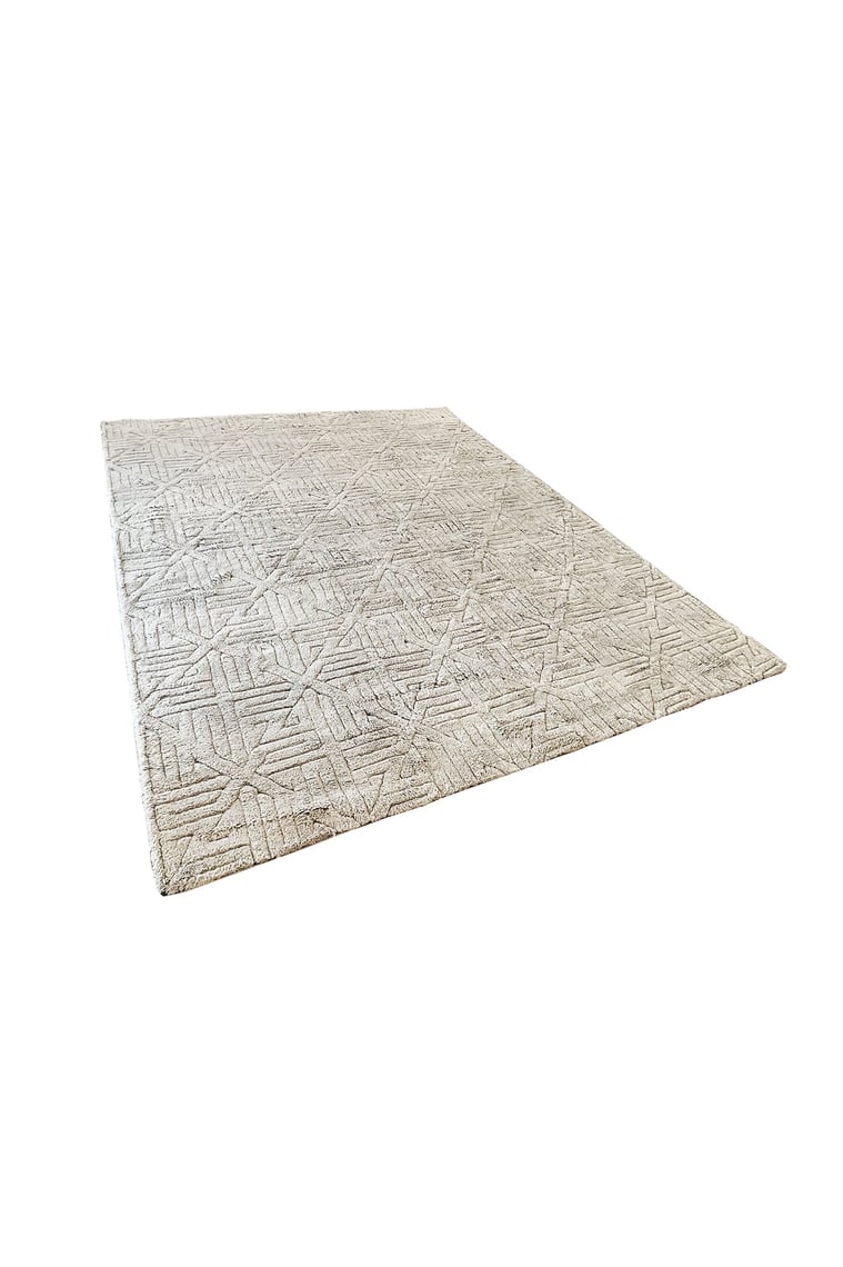 Contemporary Stark Taupe Wool Rug - 9'2" x 12' | Cafiero Select | East ...