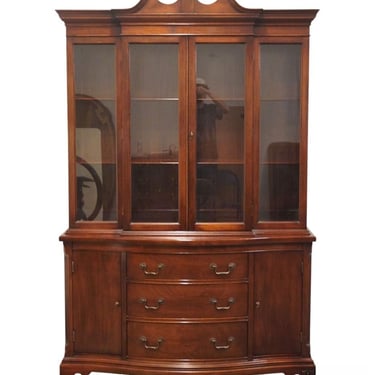 VINTAGE Mahogany Traditional Duncan Phyfe Style 34 Corner Curio Cabinet High End Used Furntiure Harrisonville MO