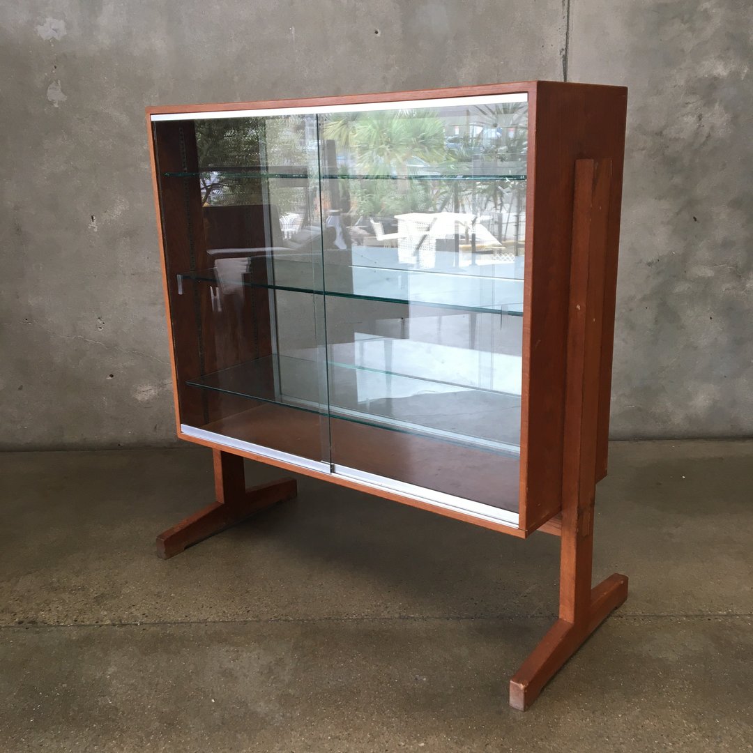 Custom Vintage Oak Display Cabinet | Urban Americana | Long Beach, CA
