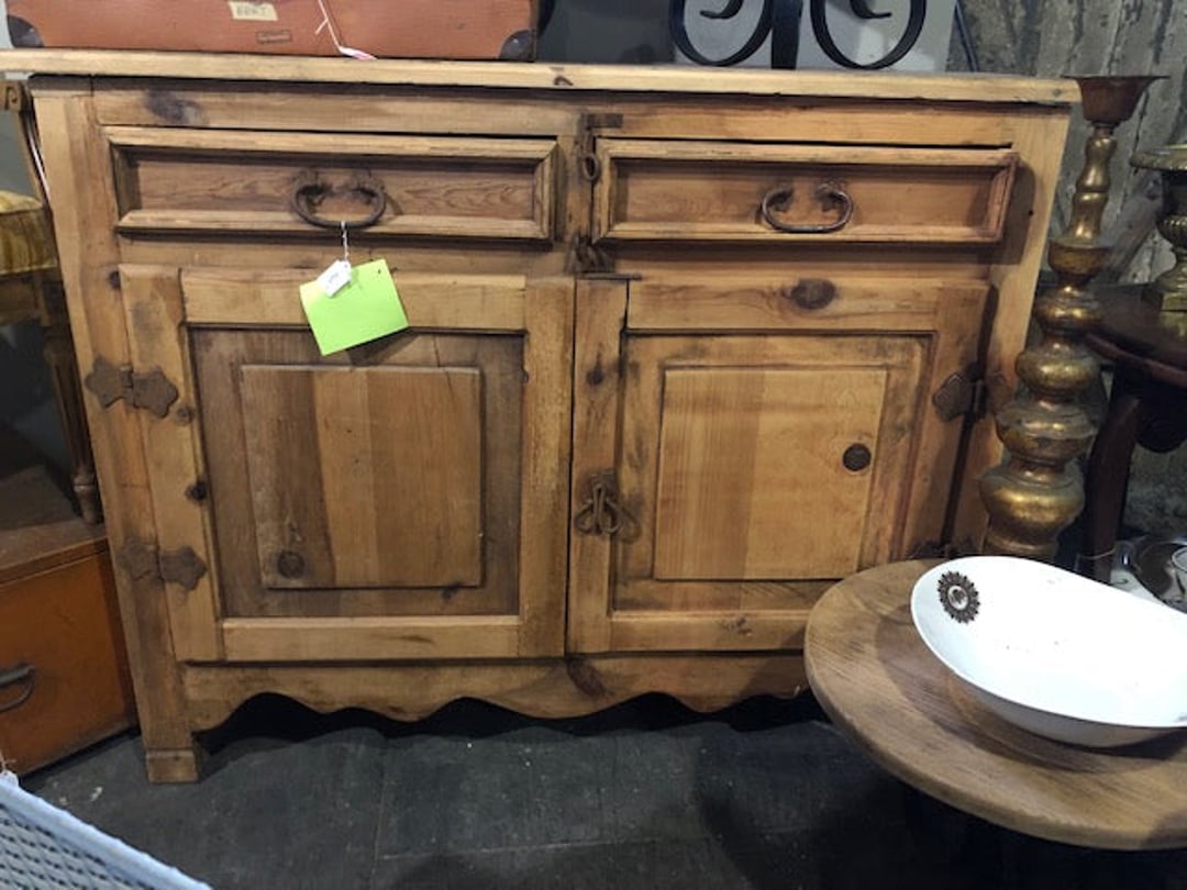 Vintage Raw Wood Cabinet | Chartreuse & Co. | Frederick, MD