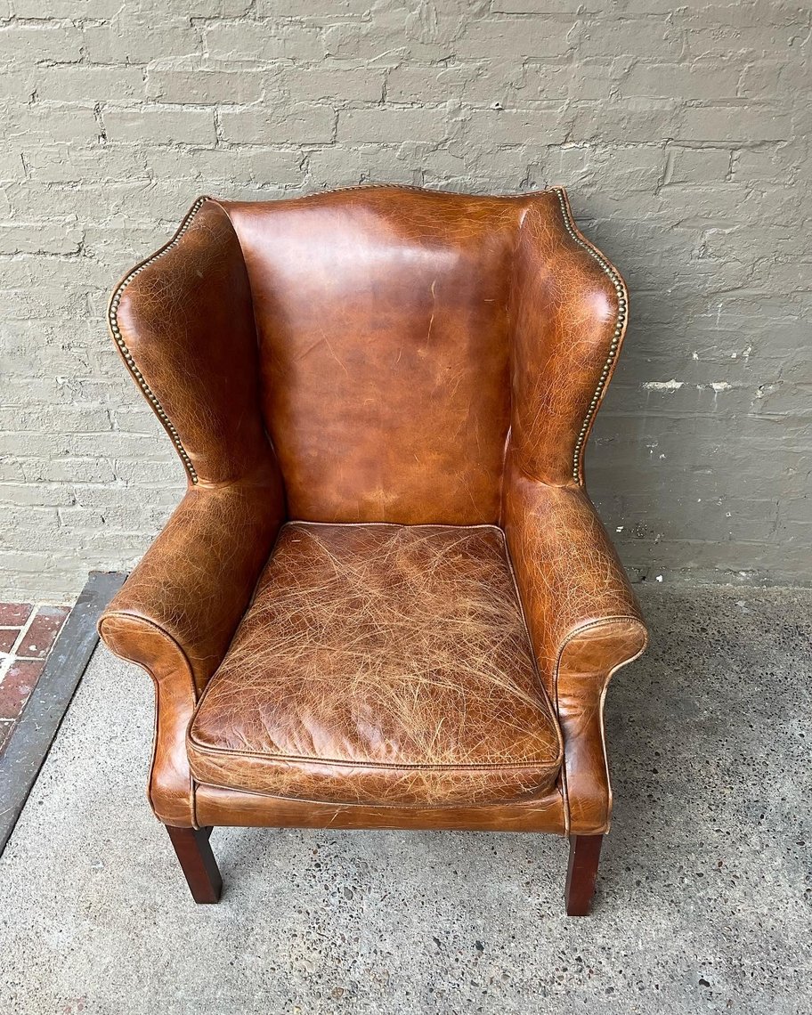 Leather Wingback Chair | GoodWood | U St - Washington, DC