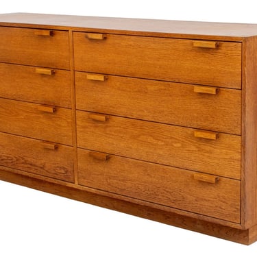 Charles Webb Oak Low Chest of 8 Drawers | Showplace Antique + Design ...