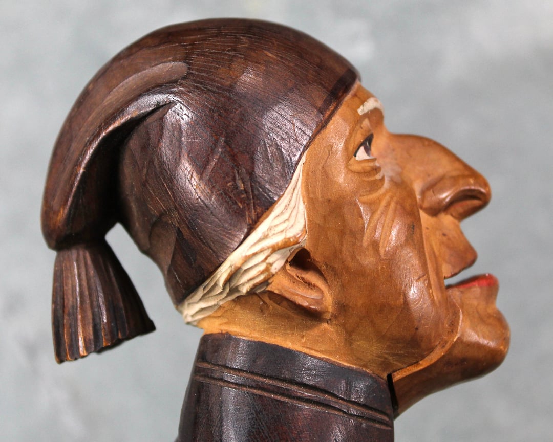 Antique Black Forest Hand Carved Wooden Nutcracker | Man In Nightcap ...