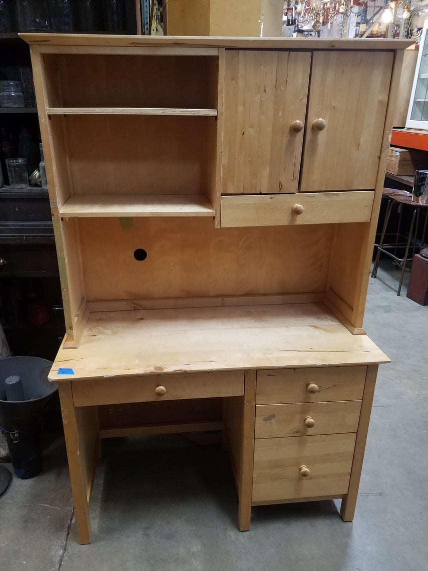 Solid Maple Desk with Hutch | Earthwise Architectual Salvage (Seattle ...