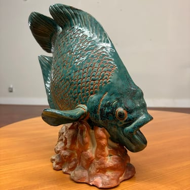 Mid-Century Japanese Ceramic Koi Fish Sculpture | Modern to Vintage ...