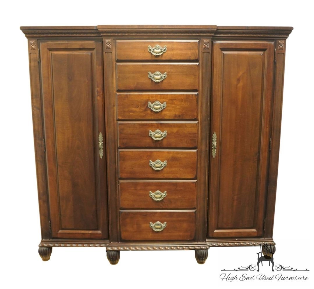 KINCAID King's Road Collection Rustic Traditional Style 68" Kensington ...