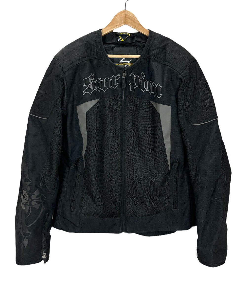 Men’s Scorpion EXO Black Armor Waterproof Motorcycle Jacket Medium ...