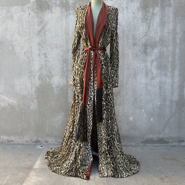 Vintage 1940s Cheetah Print Dressing Gown Robe Coat | Strange Desires ...