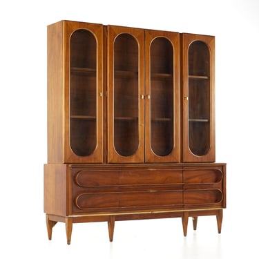 Pulaski Mid Century Walnut Buffet and Hutch - mcm | Modern Hill ...