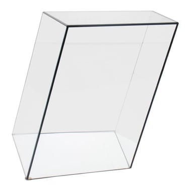 Piero Lissoni "Wireframe" Trapezoid Glass Table | Showplace Antique ...
