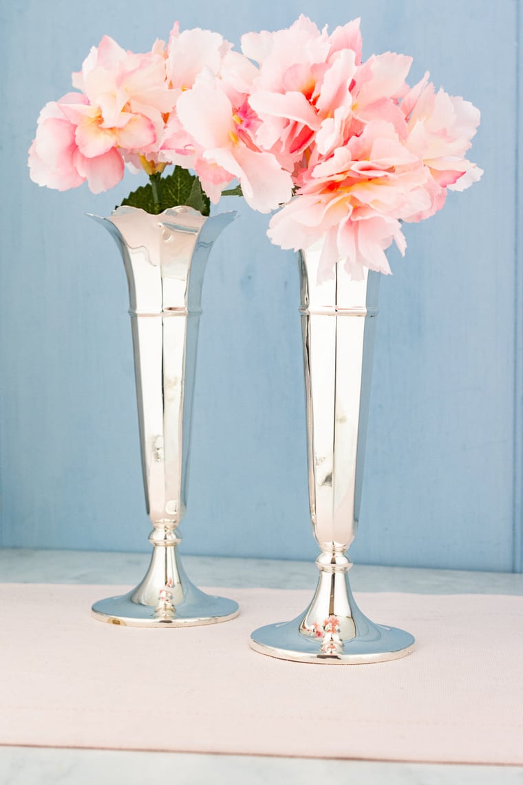 English Silverplate Vase Pair | Posh Chicago | Chicago, IL