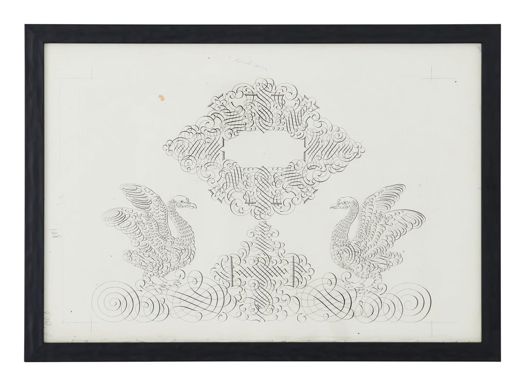 Antique Calligraphy Study- Horizontal | Jayson Home | Chicago, IL