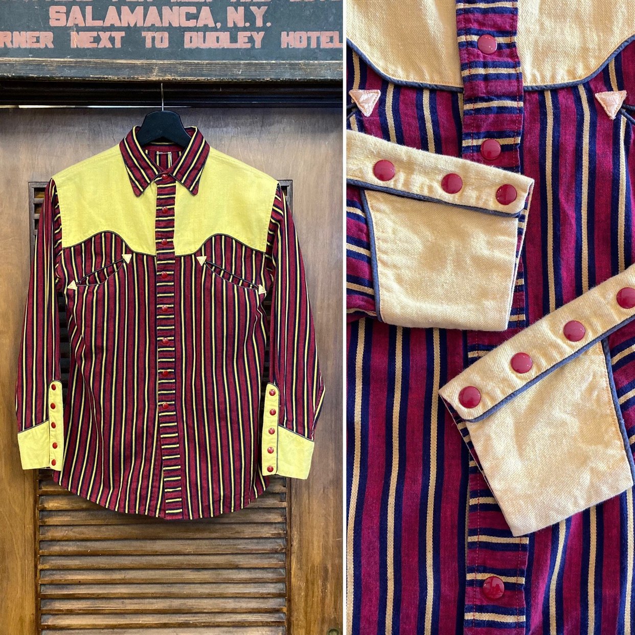 Vintage 1960’s Two-Tone Mod Cotton Western Cowboy Rockabilly | Vintage ...
