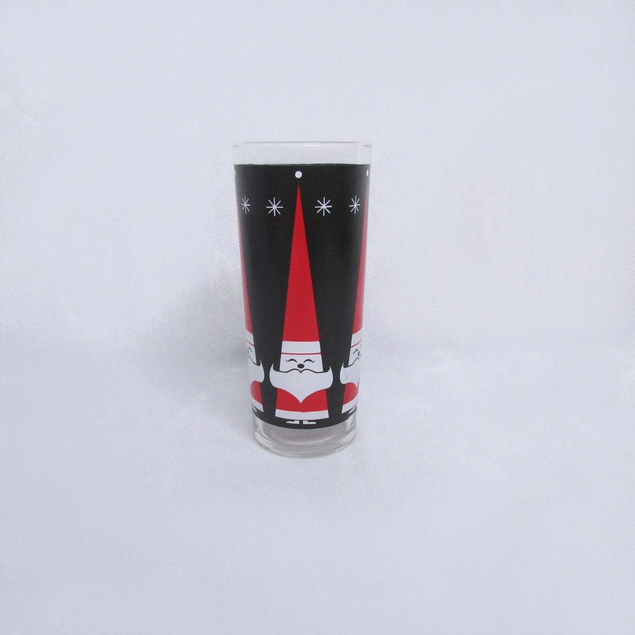 Vintage Holt Howard Atomic Santa Christmas Glass - | Highland Heart ...