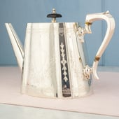 Victorian Silverplate Commemorative Teapot | Posh Chicago | Chicago, IL