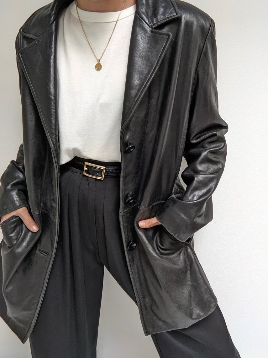 Vintage Caviar Leather Jacket | Na Nin | Richmond, VA