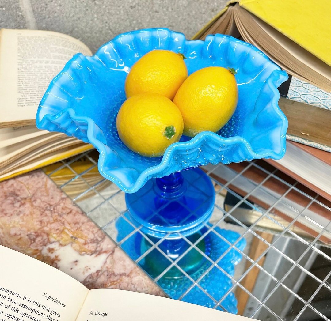 vintage-candy-dish-retro-1960s-westmorland-hobnail-brandywine-blue