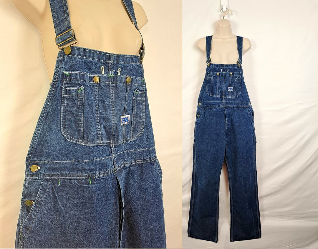 Vintage 90s Baggy Denim Overalls | Guava Nectar Vintage | Atlanta, GA