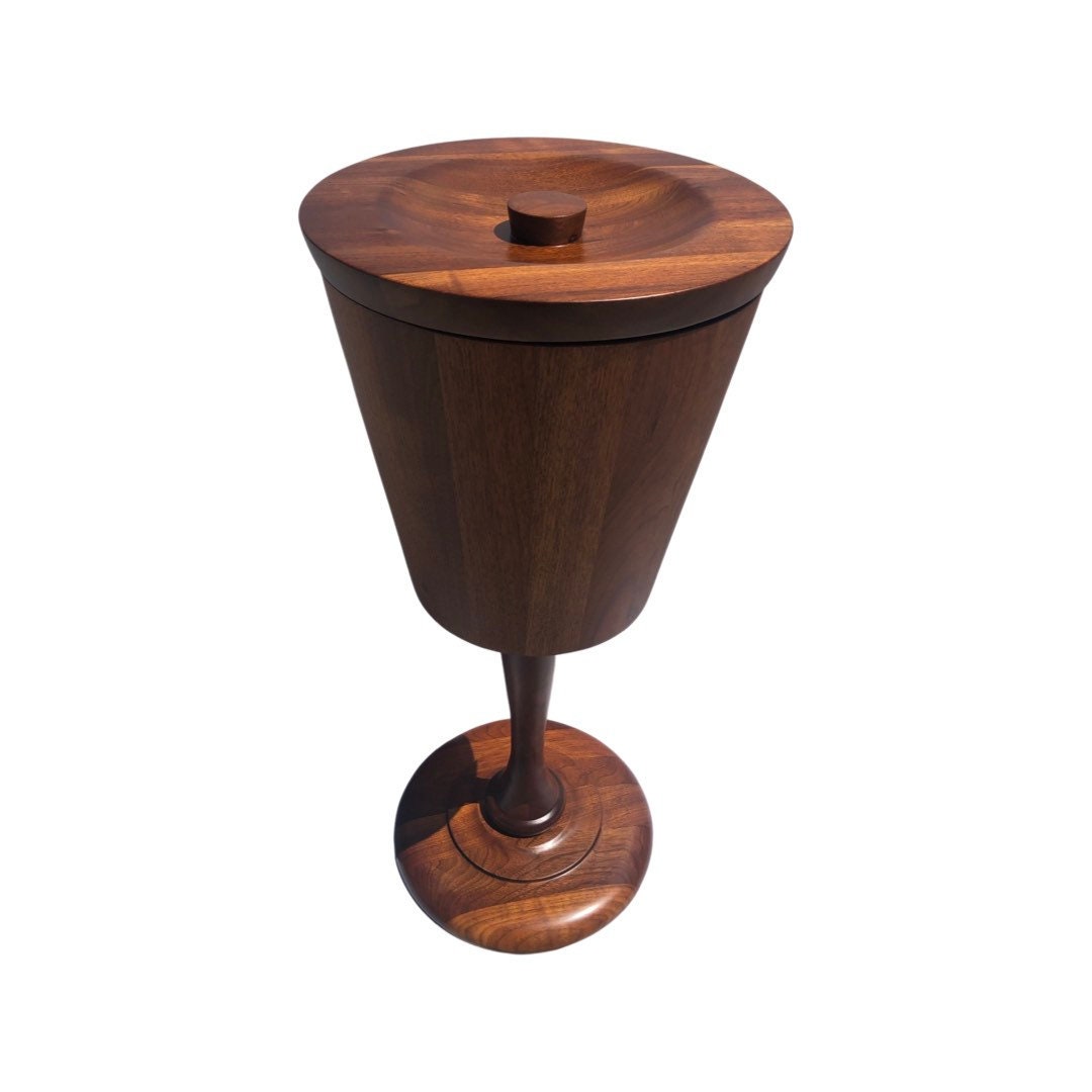 Mid century modern large giant floor stand ice bucket solid | Modspace ...