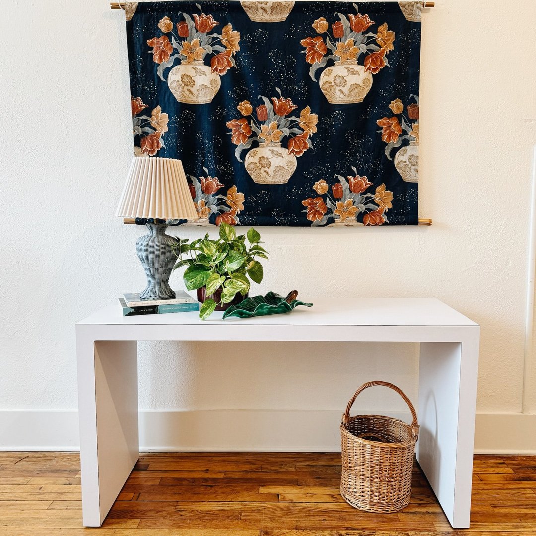 Light Grey Waterfall Console Desk | Carousel + Folk | Minneapolis, MN