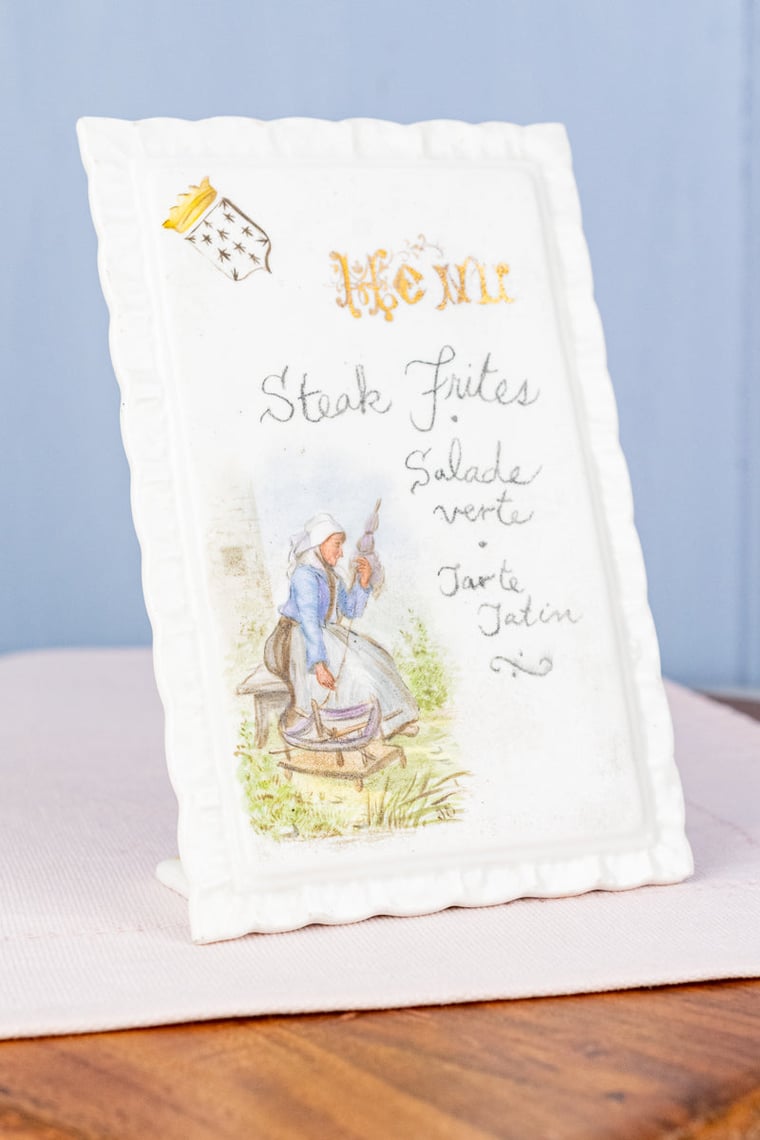 Antique French Menu Stand | Posh Chicago | Chicago, IL