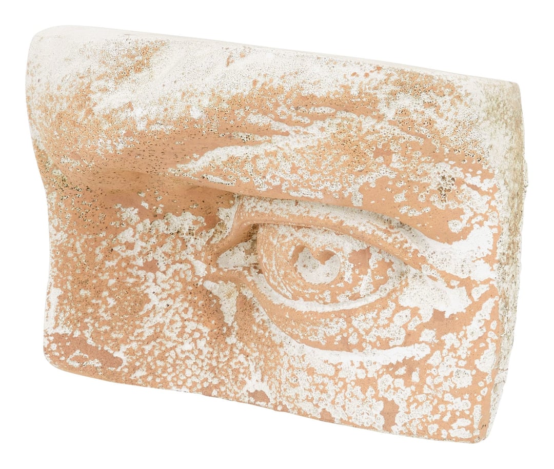 Vintage Plaster Eye Sculpture | Jayson Home | Chicago, IL