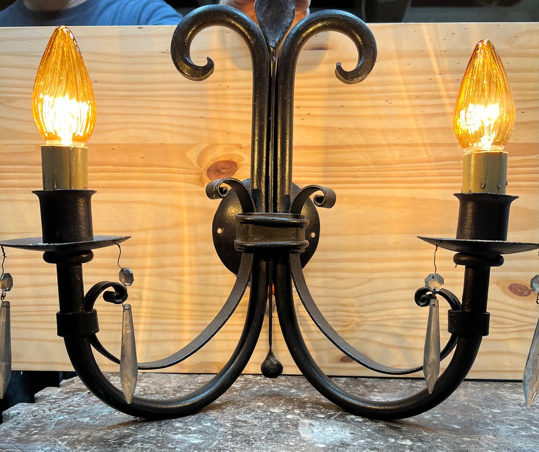 Vintage Gothic Castle Wall Light Sconce Cast Iron | OrWa Designs ...