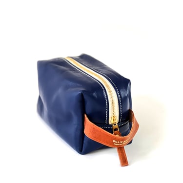 Mini Dopp Kit // Navy & Cognac | Billie Marie Goods | San Francisco, CA