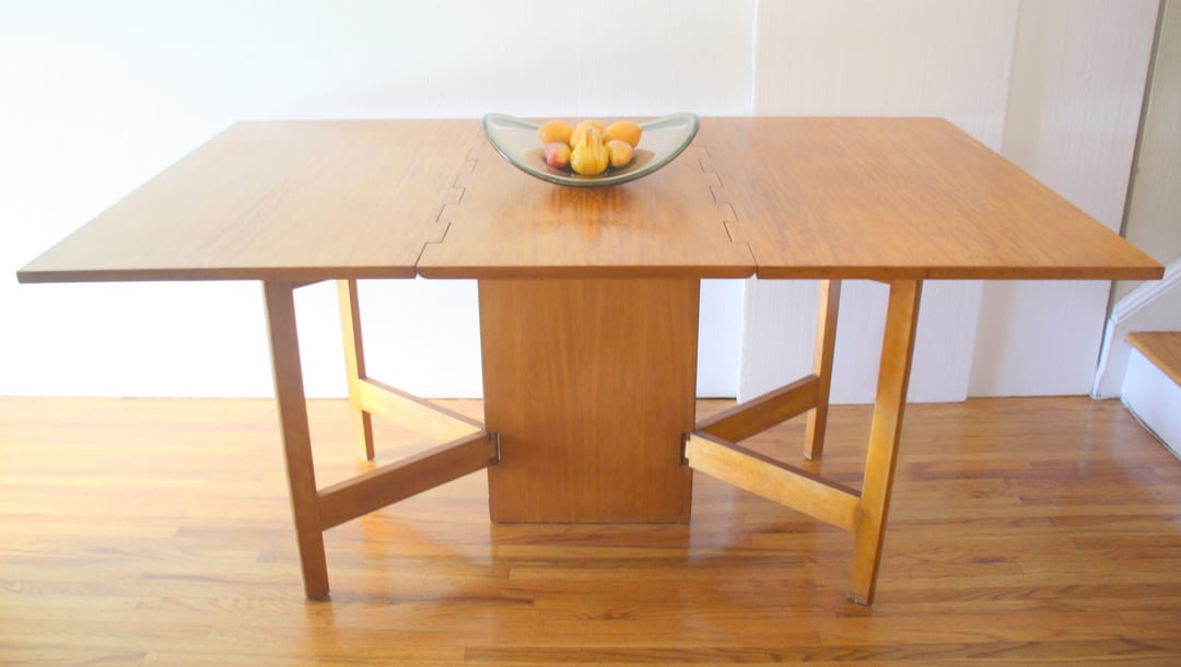 Mid Century Modern Gateleg Table by George Nelson | Picked Vintage ...