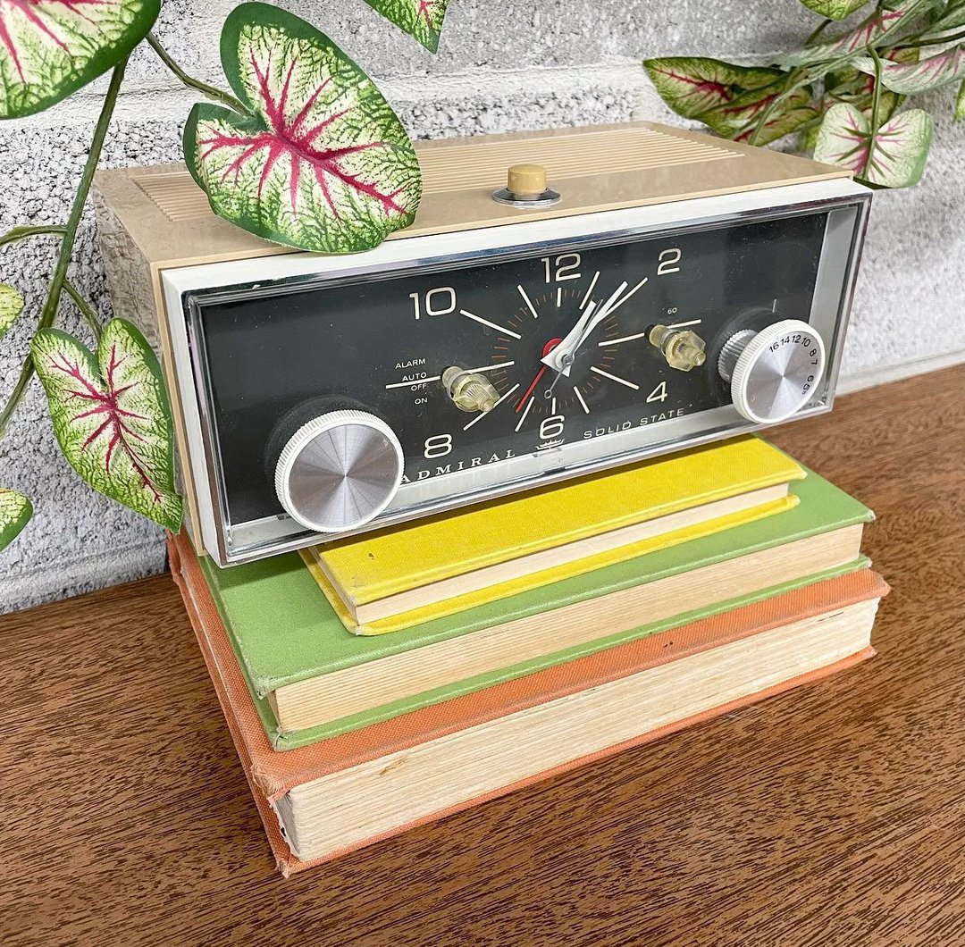 Vintage Clock Radio Retro 1960s Admiral + Solid State + Model YC216 ...