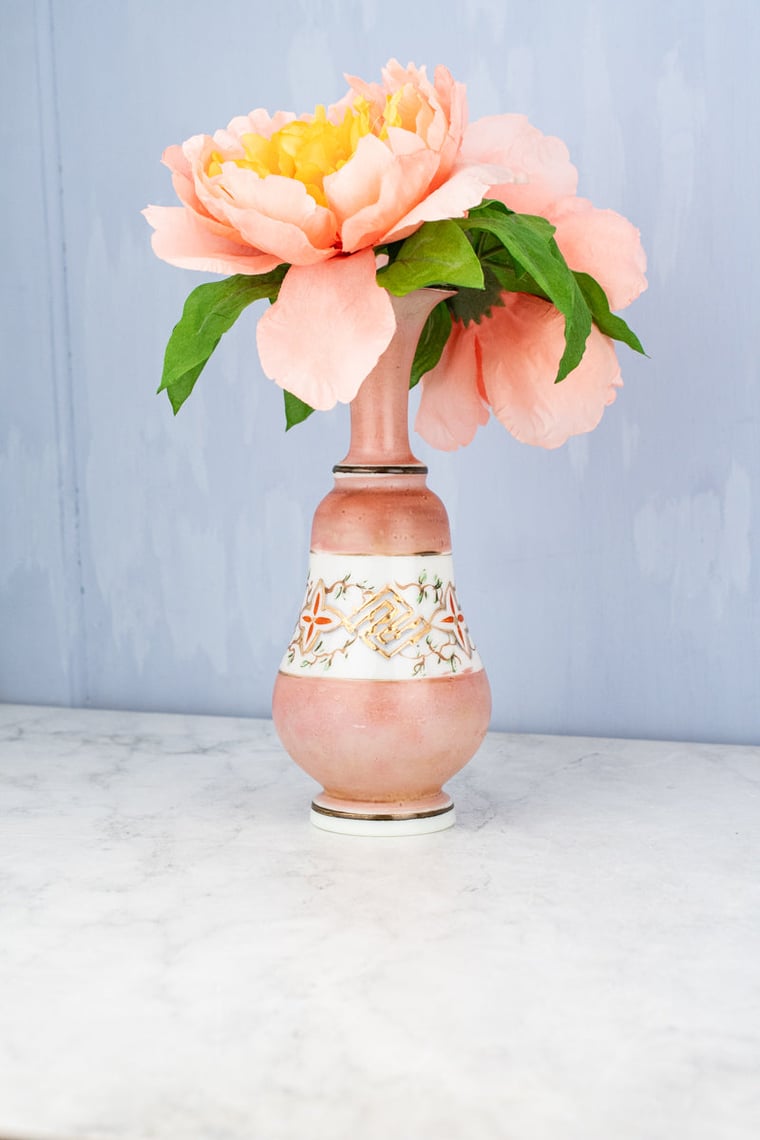 Antique Enameled Glass Vase | Posh Chicago | Chicago, IL