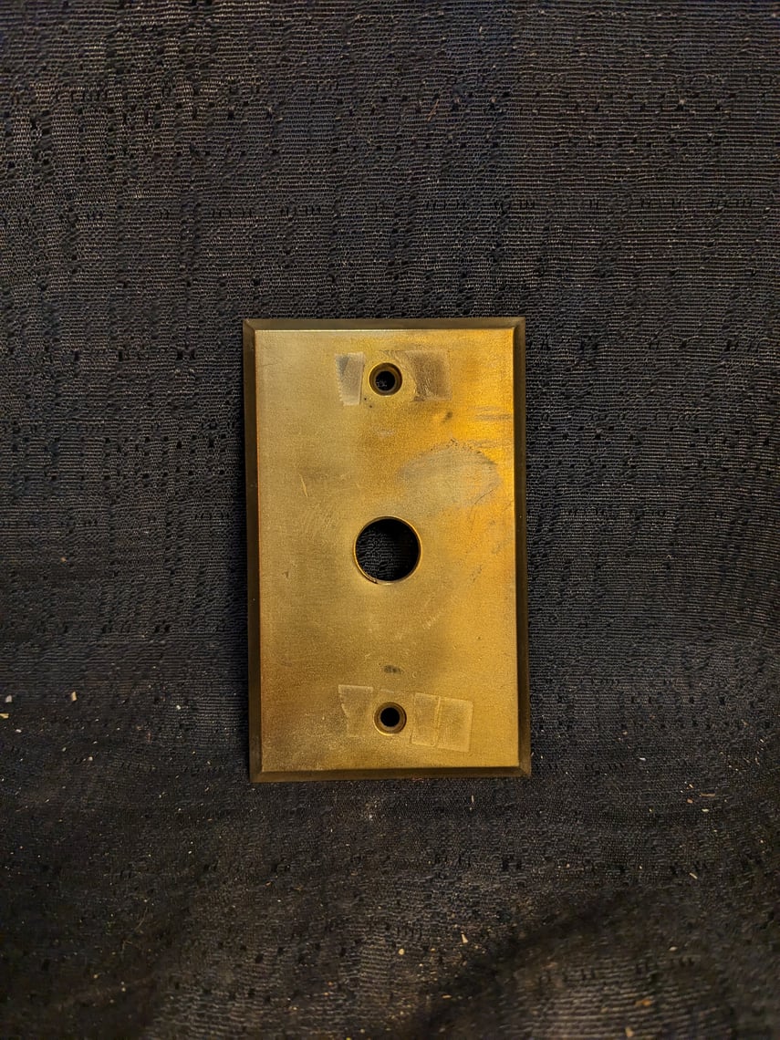 Brass Single Gang Switch Covers 2.75 x 4.5 | Earthwise Architectual ...