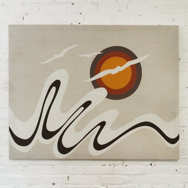 1970’s Mid Century Screen Print Original Large | Sunbeam Vintage ...