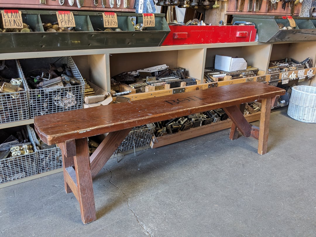 Fir Fraternity Bench 60.25 x 10.5 x 17.5 | Earthwise Architectual ...