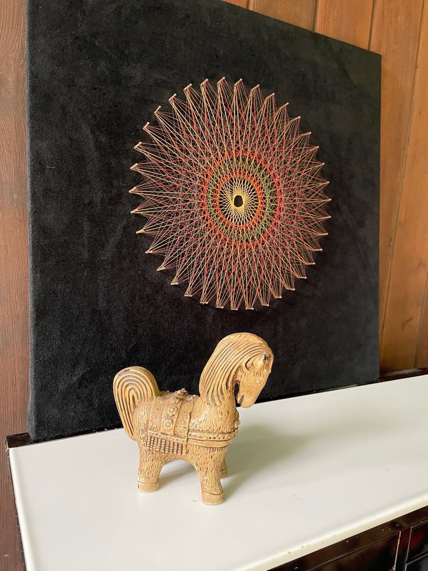 Mid-Century Cast Horse Bejeweled Vintage Sculpture Princess | Brain ...